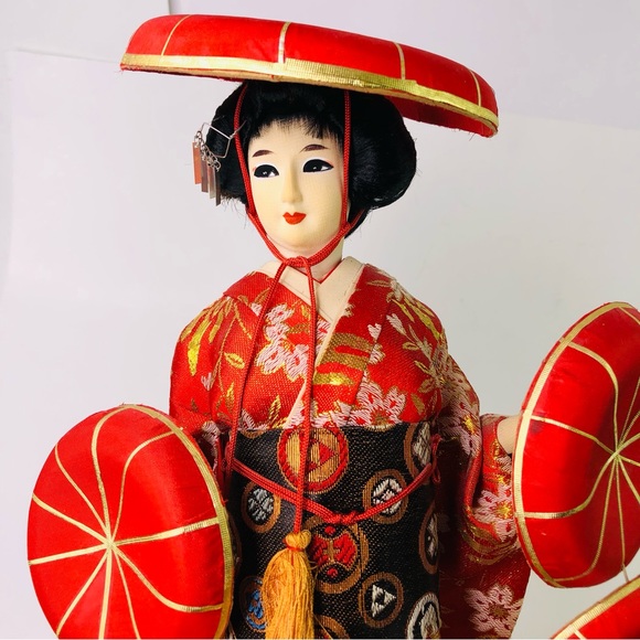 Art | Vintage Nishi Geisha Hat Dancing Doll 18 Japanese Lady Figurine ...